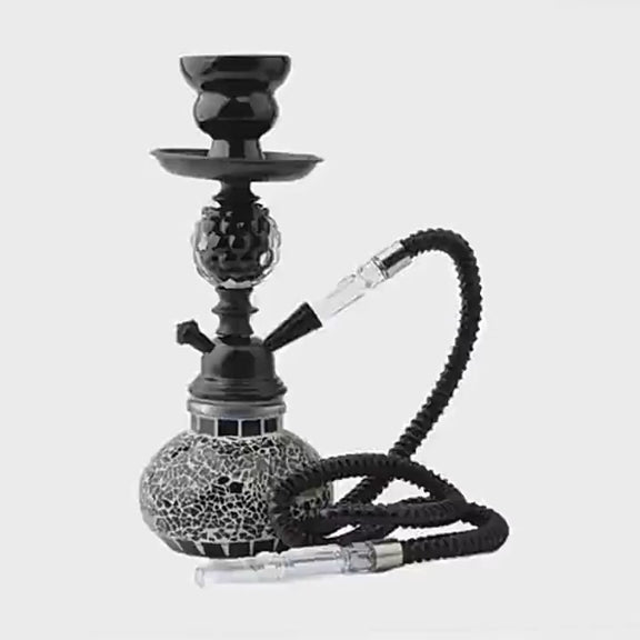 Hookah Pipe Small Size Portable ShiSha Pipe Set Glass Ball 26cm – One ...